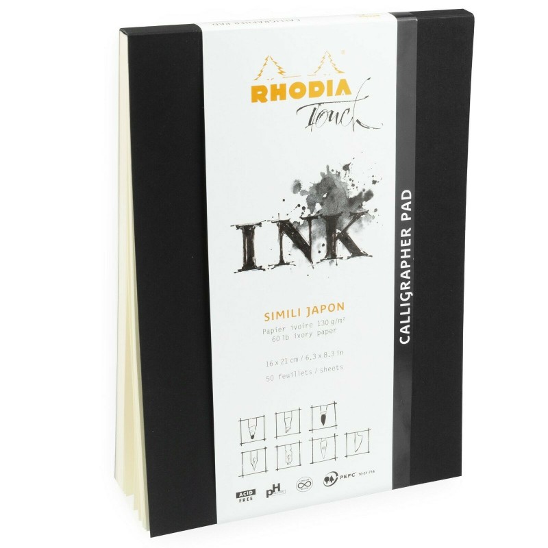 BLOC CALLIGRAPHER PAD A5+ - 50 FEUILLES 130G/M², RHODIA